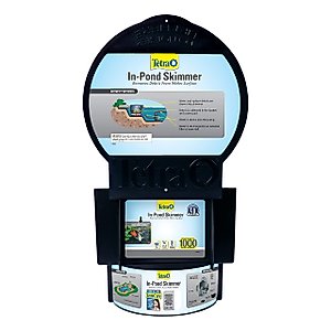 Tetra Pond In-Pond Skimmer, Skims Pond Debris Before It Sinks, BLACK 13.5 IN