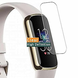 Vaxson 3-Pack Screen Protector, compatible with Fitbit Luxe TPU Film Protectors Sticker [ Not Tempered Glass ]
