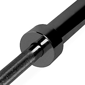 CAP Barbell 6-Foot Solid Olympic Bar, Black (2-Inch) - New Version (OBIS-72B)