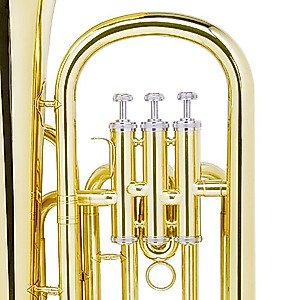 Mendini by Cecilio B Flat Baritone Horn with Stainless Steel Pistons (Beginner)
