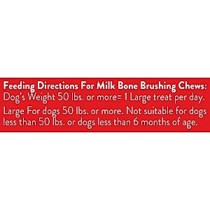 Milk-Bone Brushing Chews Daily Dental Dog Treats Original Large Treats 24.2 Ounces
