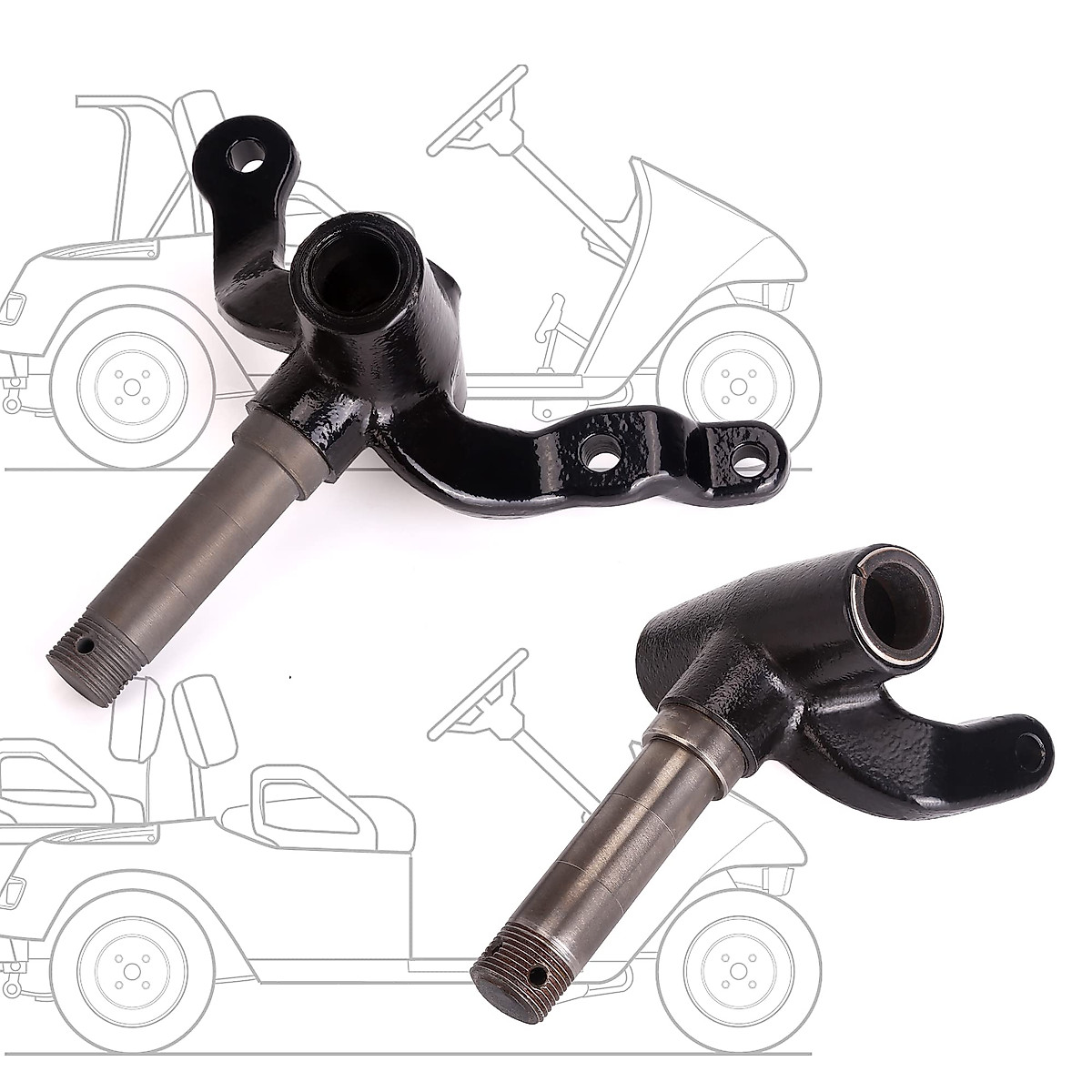 10L0L Golf Cart Spindle Assembly for EZGO TXT 2001-up Gas & Electric, Passenger Side & Driver Side, OEM# 70673-G02 70942-G02