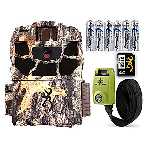 Browning Trail Cameras Dark Ops Max HD Plus 20MP Trail Camera with Batteries, 32 GB Browning SD Card, and Steel Reinforced Strap, 1 Count (Pack of 1)