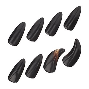 Professional Guzheng Nails Black Ox Horn Finger Protectors for Guzheng Beginners Guqin Instrument (Large), 3x1.3cm, CM0B1150VCU1MM11QN2
