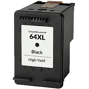 Compatible Black High Yield Ink Cartridge Replacement for HP 64XL