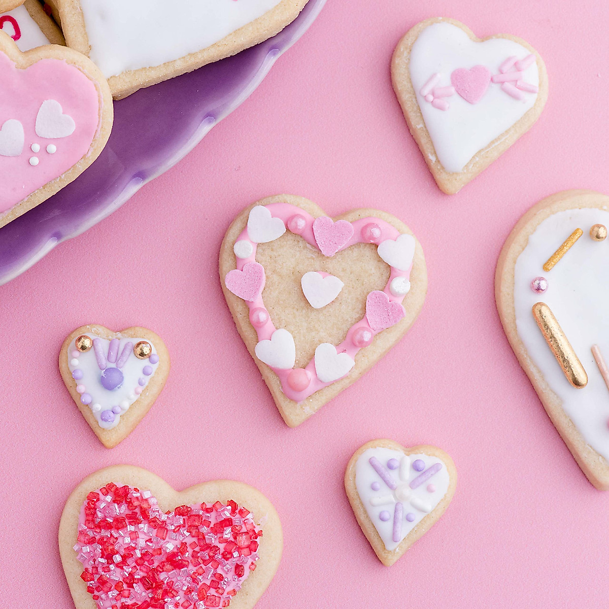 Cookie Cutter Kingdom, Easter Cookie Cutters, Spring Cookie Cutters Shape, Mold for Cakes Biscuits and Sandwiches (Easter) (Heart 9 Pack)