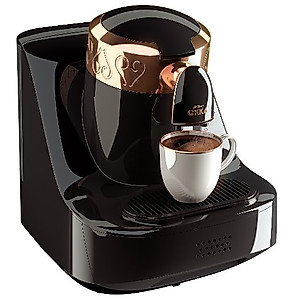 Arzum Okka Automatic Turkish/Greek Coffee Machine, USA 120V UL, Black/Copper (Gold)