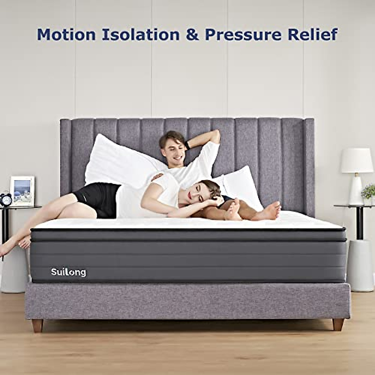 SUI LONG Twin Mattress, 11 Inch Medium Firm Memory Foam and Pocket Spring Hybrid Mattress for Motion Isolation and Pressure Relief, Fiberglass Free & CertiPUR-US Certified
