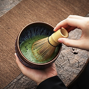 TEANAGOO Matcha Tea Set, Japanese Tea Set, Matcha Bowl, Matcha Bamboo Whisk, Scoop, Sifter, Matcha Whisk Holder, Matcha whisk stand, Matcha whisk set N16,Matcha Green Tea Powder Kit. Matcha Tea Kit…