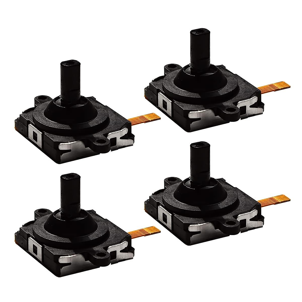 iParto 4 Pack Joystick Replacement for Oculus Quest 2 Controller Thumb Stick Replacement for Meta Quest 2 Left/Right Joystick Analog with Screws,Thumbstick Caps,Tools