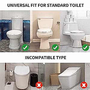 Baby Toilet Lock Safety Bathroom Child Proof Toilet Seat Lock with 3M Adhesive No Tools Needed Toilet Lid Lock with Arm Locks for Little Kids (1 Pack)