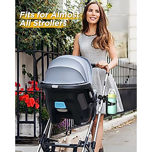 Pack of 2 Stroller Cup Holder, Universal Drink Bottle Holders for Trolleys,Wheelchair, Walker,Bicycle,Bike