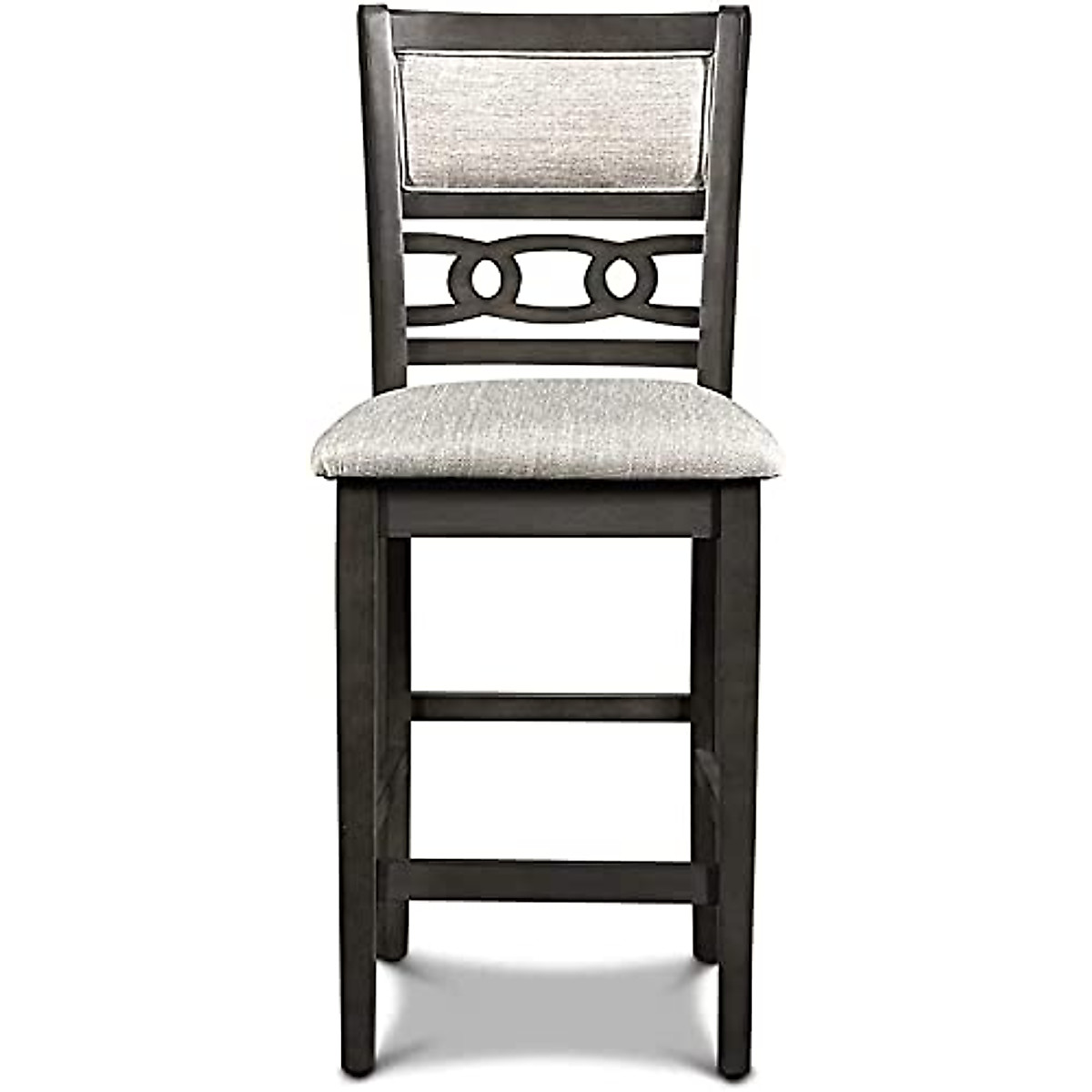 New Classic Furniture Gia 5-Piece Counter Dining Table Set, 42.25-Inch, Gray