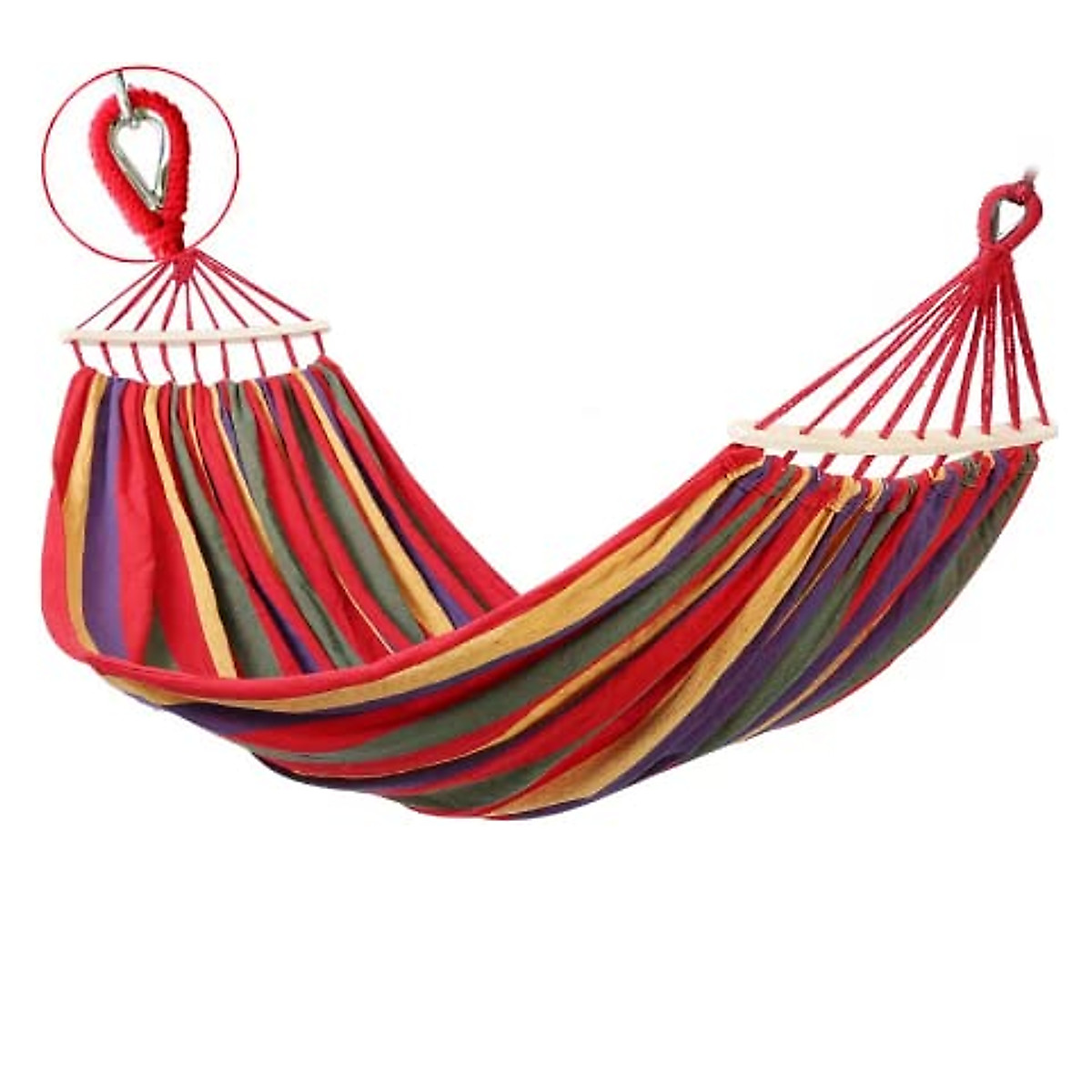 GUAGLL Outdoor Double Canvas Hammock Garden Hammock Chair Dorm Swing 2 Person 450 Pounds