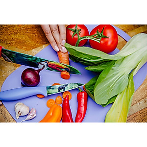 CHEF'S VISION Wildlife Knife Set Bundle With Matching Wildlife BladeKeeper Blade Covers