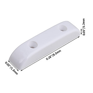 BQLZR Guitar Thumb Rest Bass Finger Rest Smooth Plastic Guitar Thumbrest Lightweight Thumb/Push Rests with Mounting Screws White
