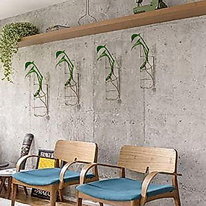 Bunhut Wall Planters for Indoor Plants,Wall Hanging Terrarium Planters,Glass Wall Planters for Floral Arrangement,Hanging Plant Holder, Wall Vase,Wall Mounted Planters (4 Glass Wall Planter)