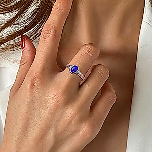 Diamday Mood Ring 925 Sterling Silver Stone Ring for Women Temperature Sensitive Color Changing Mood Stone Ring Durable Band Jewelry Gift -5