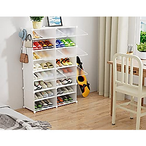 HOMIDEC Shoe Storage, 8-Tier Shoe Rack Organizer for Closet 32 Pair Shoes Shelf Cabinet for Entryway, Bedroom and Hallway