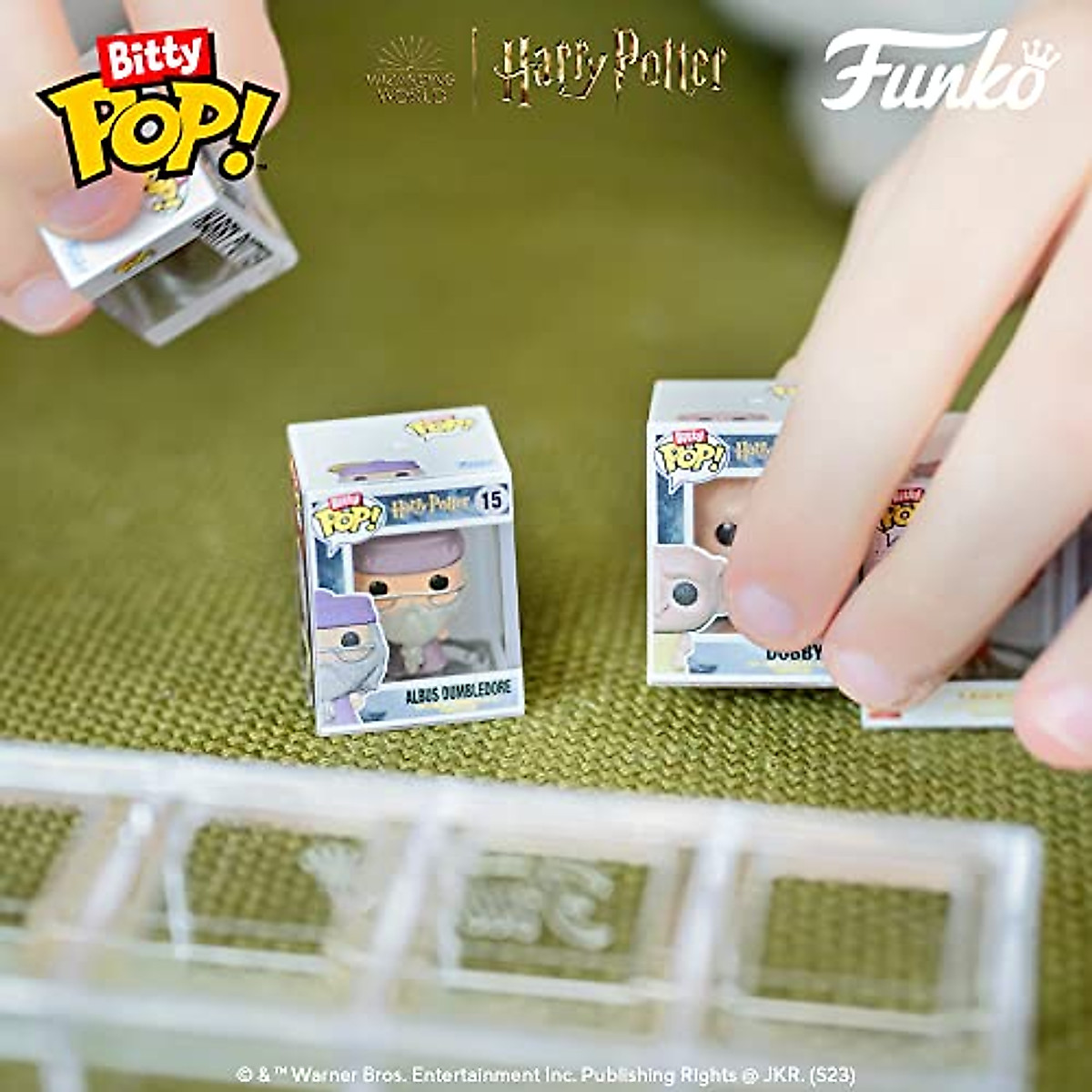 Funko Bitty Pop! Harry Potter Mini Collectible Toys 4-Pack - Albus Dumbledore, Nearly Headless Nick, Minerva McGonagall & Mystery Chase Figure (Styles May Vary)