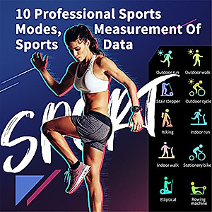 JZ&TS LOKMAT Attack 2 Smart Watch,Touch Screen Smartwatch,Fitness Trackers with Heart Rate Monitor,Waterproof IP68 Activity Trackers,Smart Watch for Men Women for iPhone Android (Black)