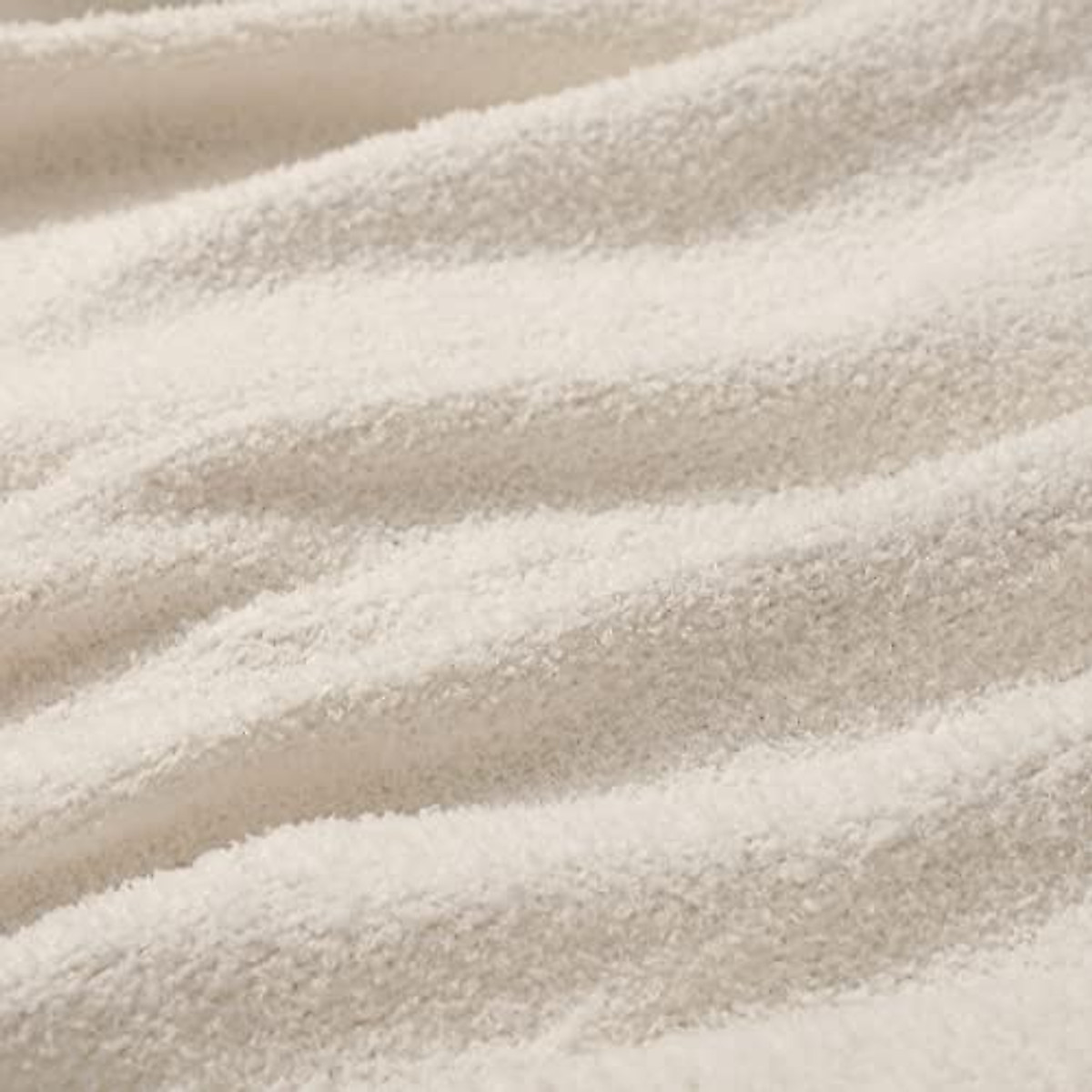 Bearberry Super Soft Knit Throw Blanket Lightweight Cozy Warm Fluffy Throw Blankets for Couch Bed Sofa (Cream, 50”x60”)