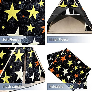 Y-DSIWX Guinea Pig Hideout Cozy Hamster House Cave for Bunny Chinchilla Hedgehog Small Animal Colorful Stras Christmas