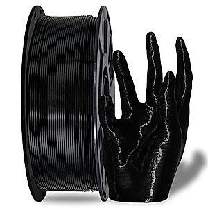 1KG Black PLA 1.75mm 3D Filament, Widely Support for FDM 3D Printer/ 3D Pen on Market, High Diameter Tolerance, 2.2lbs 3D Printing Material by MIKA3D