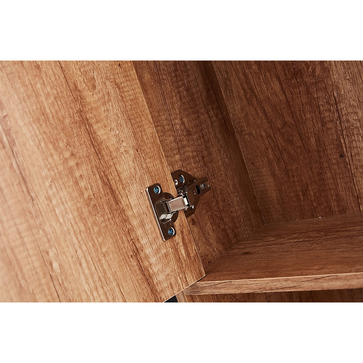 NicBex 76.37" H Bathroom Cabinet Over Toilet,Tall Bathroom Storage Cabinet,Over Toilet Bathroom Organizer with Shelf and 2 Doors,Over The Toilet Storage Cabinet for Bathroom,Brown