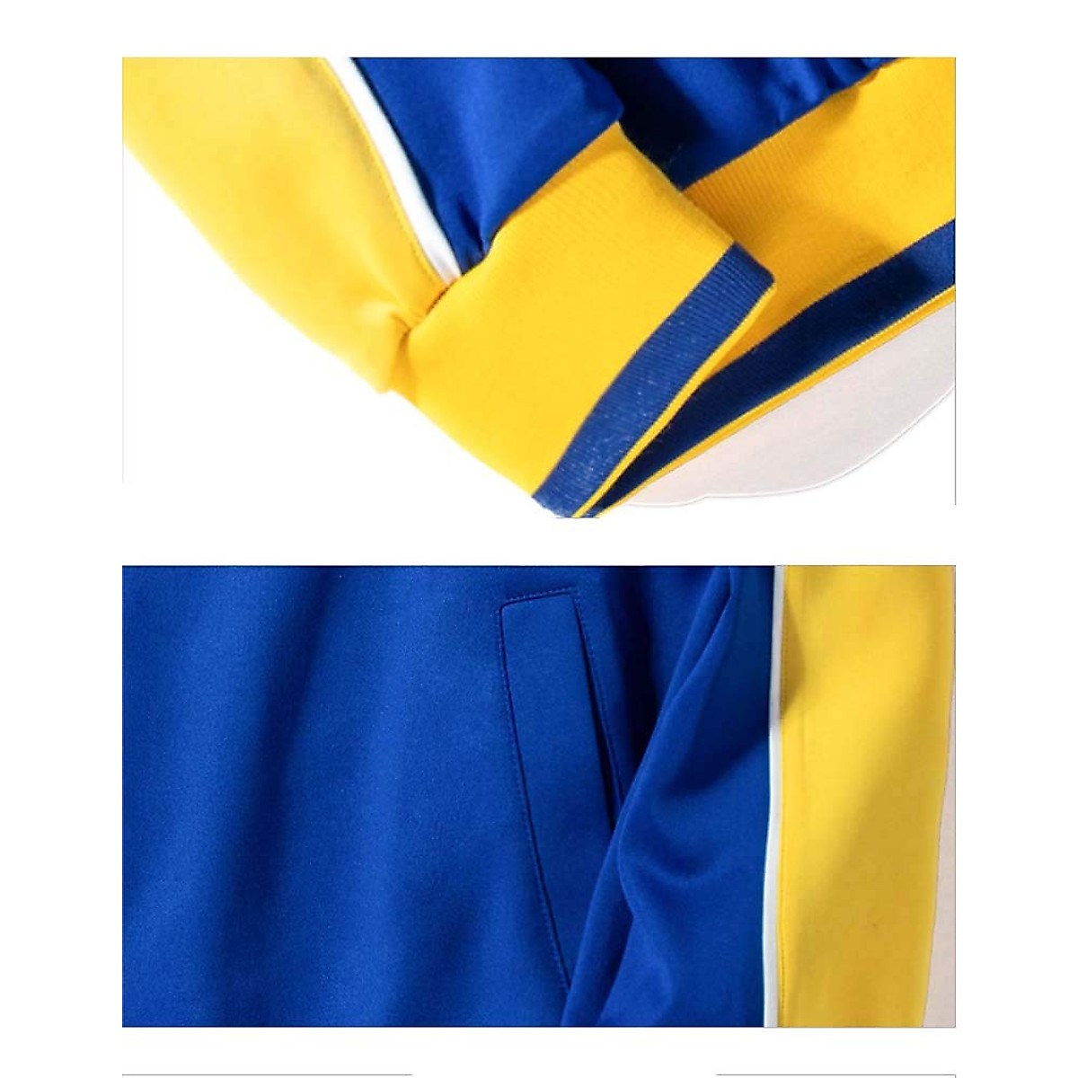 Litteking Men's Tracksuits Sweat Suit Casual Long Sleeve 2 Piece Outfit Sports Jogging Suits Set Blue XL