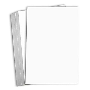 Hamilco White Cardstock Thick 11x17 Paper - Heavy Weight 80 lb Cover Card Stock 50 Pack