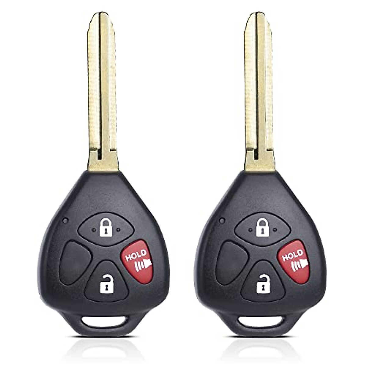 Key Fob Remote Replacement Fits for Scion XB 2008 2009 2010 2011 2012 2013/Toyota Rav4 2006 2007-2010 HYQ12BBY Keyless Entry Remote Control 89070-42660 89070-42670 89070-12380 4D67 Chip(Pack of 2)