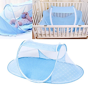 Tefola Baby Mosquito Net,Folding Crib Netting Baby Bedding Portable for Children Summer Supplies