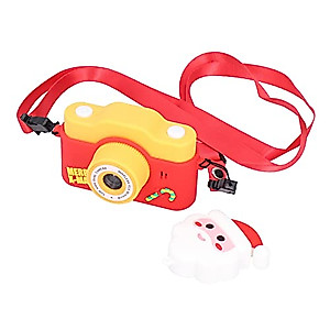 Camera Cartoon Santa Claus Video Dual Camera USB Rechargeable Music Camera for Children and Toddlers Boys and Girls