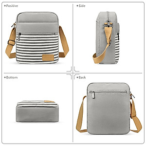 Kemy's Small Canvas Crossbody Bag for Teen Girls, Lightweight Messenger Shoulder Bags Cross body Purse for Girls and Women