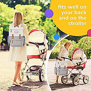 Diaper Bag Backpack Frank Mully Large Multifunction Travel Baby Bag for Mom Dad Cream White
