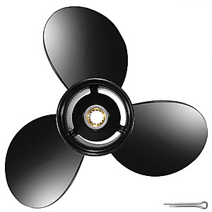 JSPROP Boat Propeller fit Johnson Evinrude OMC Stern Drive 40-140 HP Engines 13 Spline Tooth Outboard Prop RH OEM Propeller for 50 60 65 70 75 85 88 90 100 110 112 115 120 125 135 HP (14X11)