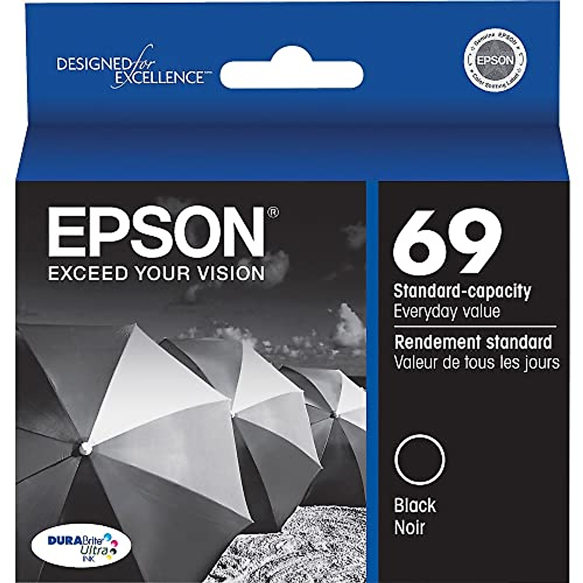 Epson 69, (T069120-S) DuraBrite Ultra Black Ink Cartridge