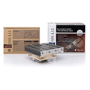 Noctua NH-L12 Ghost S1 Edition, Premium Low Profile CPU Cooler with Quiet 92mm PWM Fan For Desktop (Brown)