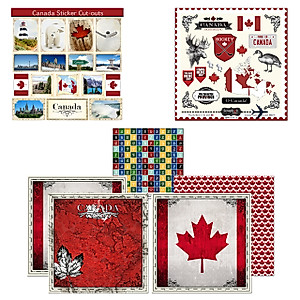 Scrapbook Customs Themed Paper and Stickers Scrapbook Kit, Canada Sightseeing