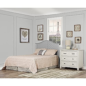 Dream On Me Ella 5-in-1 Full Size Convertible Crib in Pebble Grey, Greenguard Gold Certified