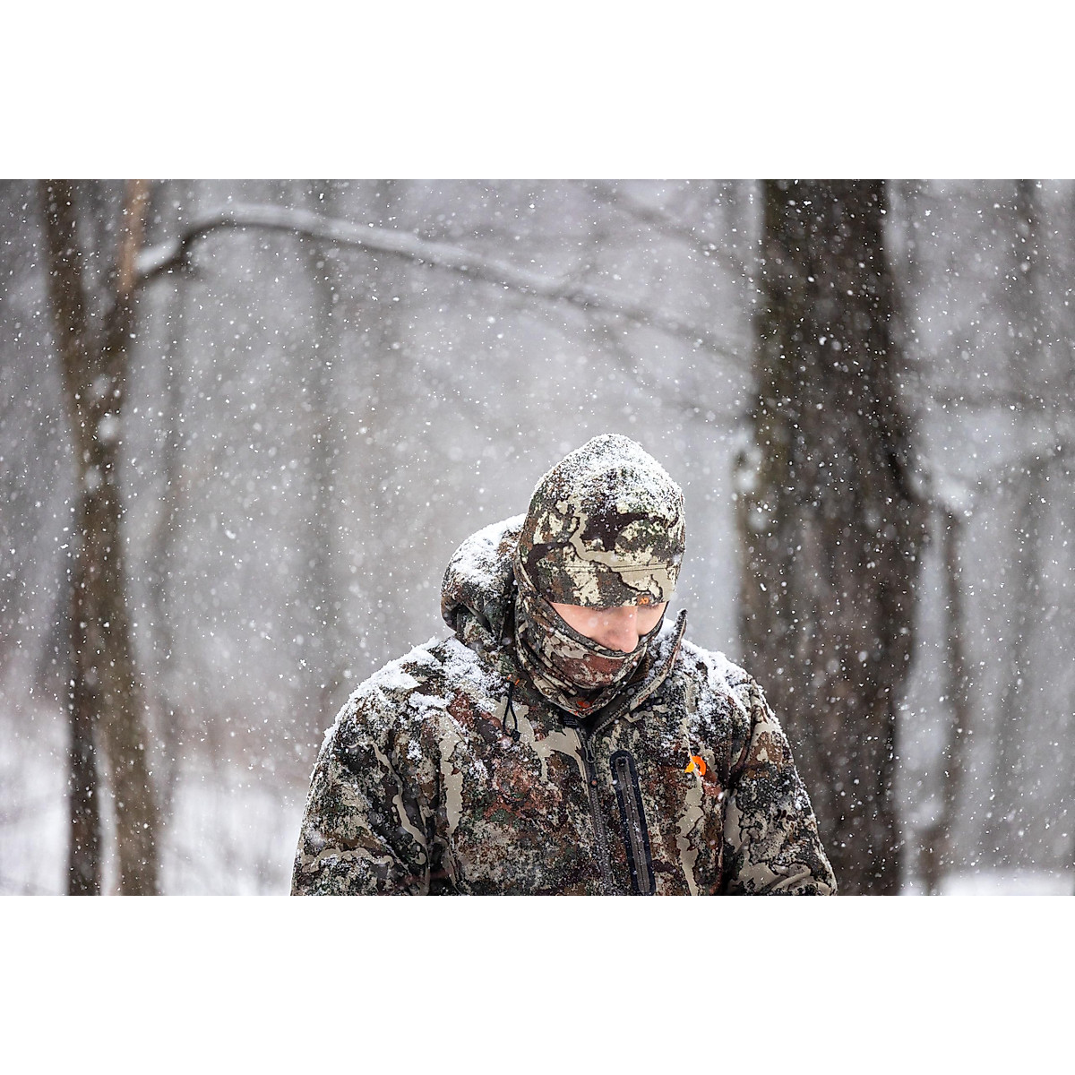 First Lite Sanctuary 2.0 Insulated Jacket - Fleece Hooded Windproof Camo Hunting Coat - First Lite Specter - Medium