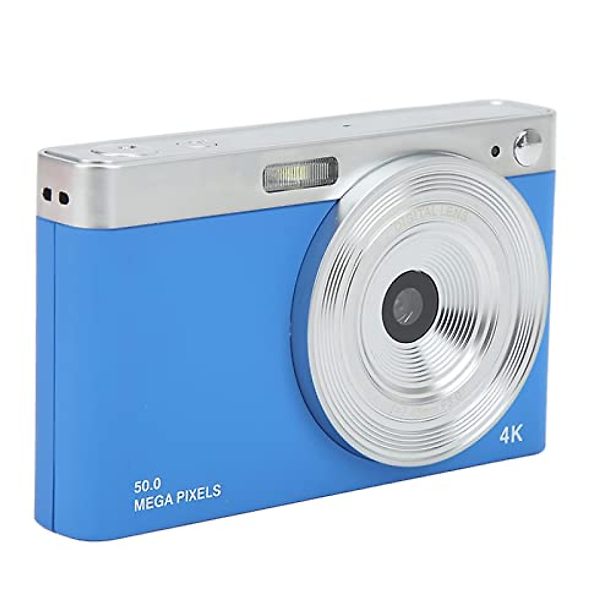4K Digital Camera, 2.88in IPS HD Screen Mini Digital Camera AF Autofocus with Hand Strap for Shooting Blue
