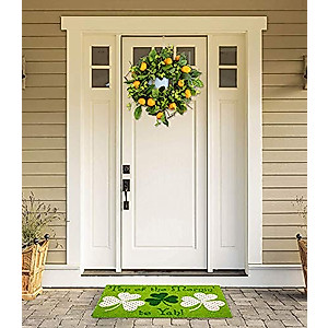 DII Indoor/Outdoor Natural Coir Fiber Spring/Summer Doormat, 17x29, Top of The Mornin' to Yah!