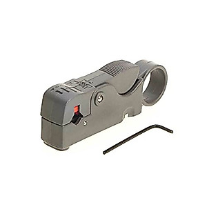 Cables Direct Online - Deluxe Rotary Coax Coaxial Cable Stripper Cutter Tool RG58 RG6 RG59 Quad, Dual