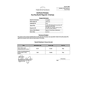 Pure Therapro Rx Vegan D3 + K2 Organic Full Spectrum Liquid for Maximum Absorption, Vitamin D3 and Vitamin K2 Supplements for Men and Women, D3 Vitamin 5000 IU, Liquid Vitamin D3 with K2-0.5 FL Oz