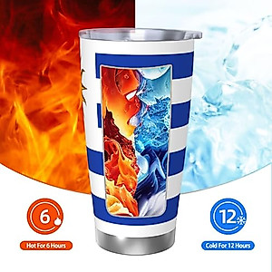 WXZYFP Car cup (single silver rim), can use a straw or drink directly, easy to use.Flag of Uruguay