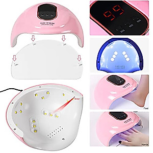 Acrylic Nail Kit With Drill And U V Light Full Nail Kit Set Professional Nail Starter Kit For Beginners Acrylic With Everything