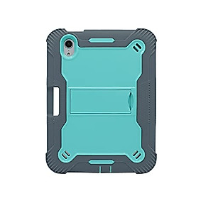 KIQ Guardian Series Rugged Case for IPad Mini 6 Case/iPad Mini Case 6th Generation 2021 8.3 Inch Cover - Teal - Grey