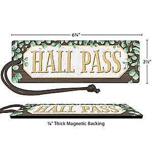 Teacher Created Resources Eucalyptus Magnetic Hall Pass (TCR77473)